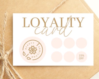 Loyalty Cards Business Loyalty Cards With Stickers Loyalty Stickers ...