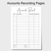 Personalised Kraft Brown Accounts Book - Business Accounts Tracking ...