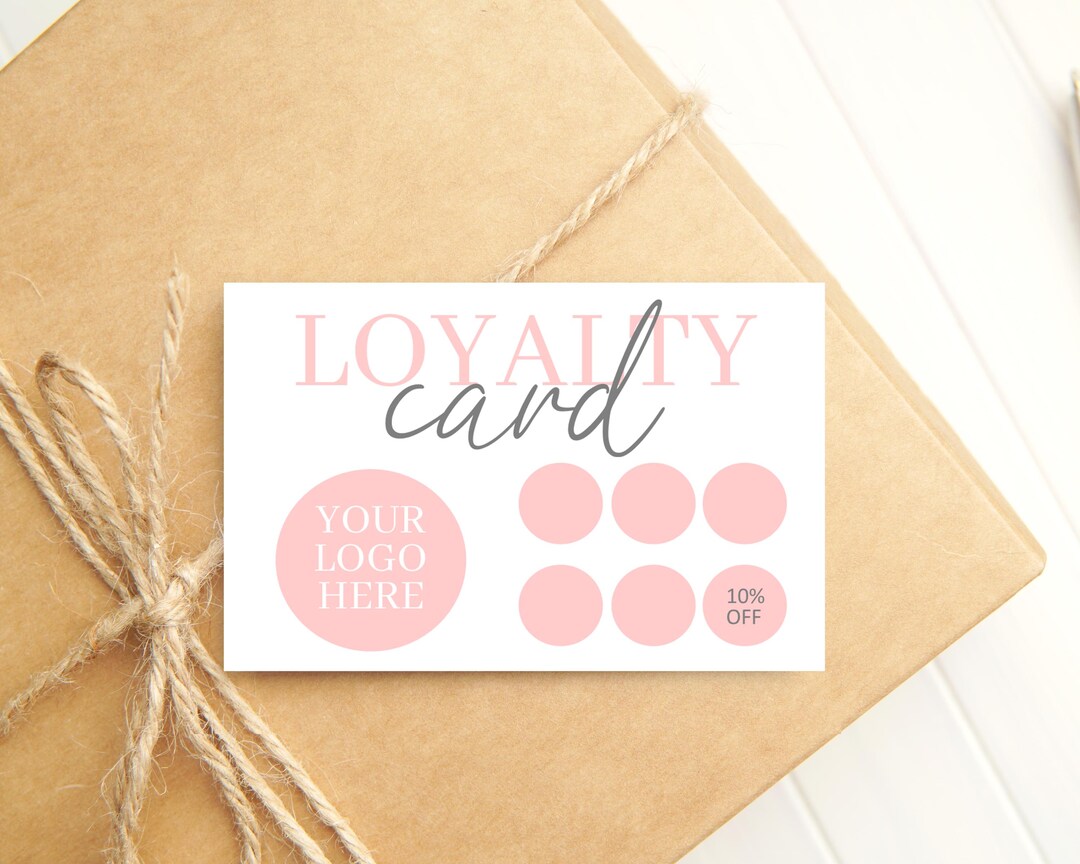 Personalized Logo Loyalty Cards - Small Business Rewards - Etsy