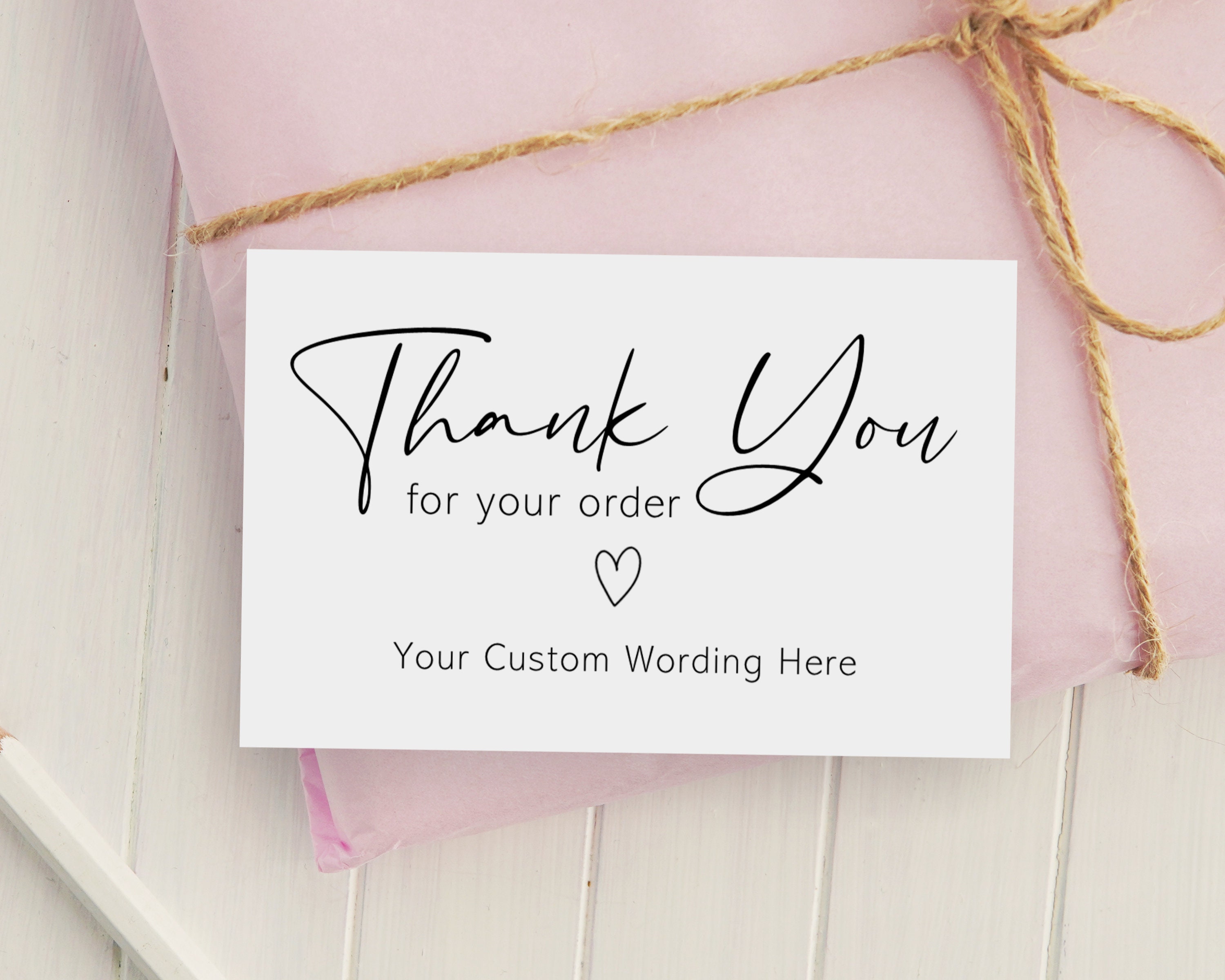 Custom Thank You for Your Order Business Card Fully - Etsy UK