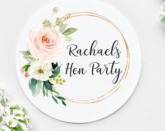 Pink Hen Do Stickers - Etsy UK