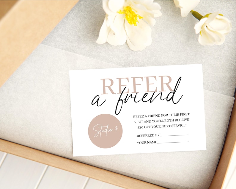 Custom Refer a Friend Cards – Printed and Personalised With Business ...