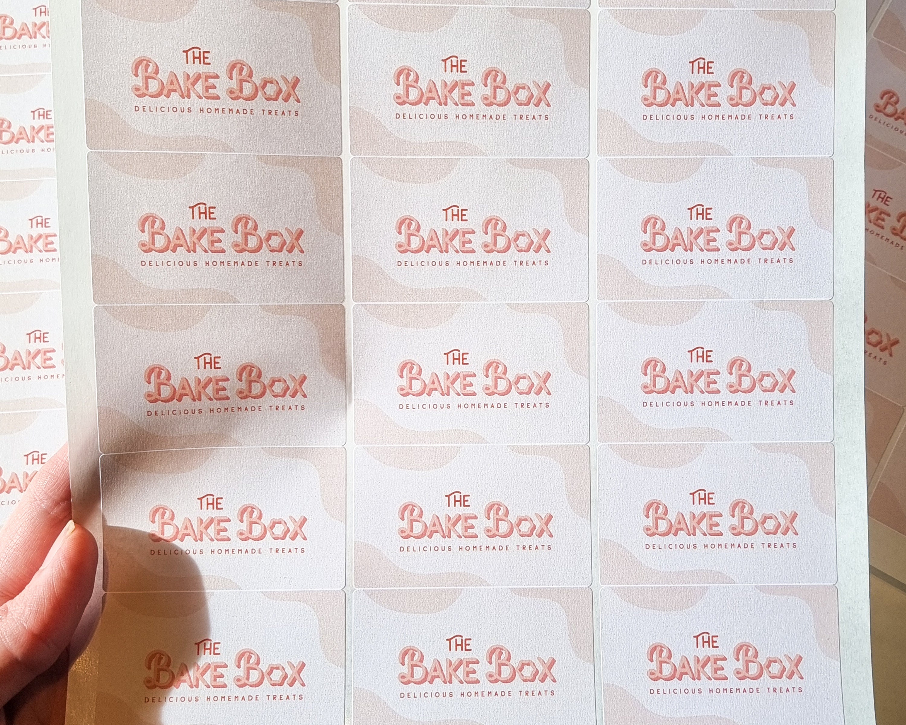 Logo Stickers Small Business Rectangle Logo Sticker | Etsy