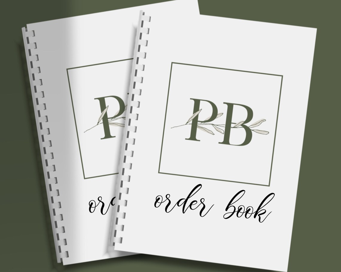 Personalised Business Logo Order Book Business Order Book | Etsy