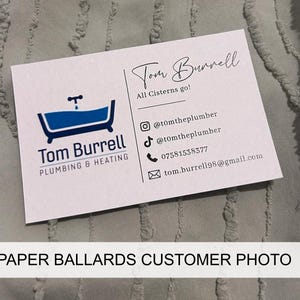 Personalized Business Cards With Logo & Social Media - Etsy Sweden