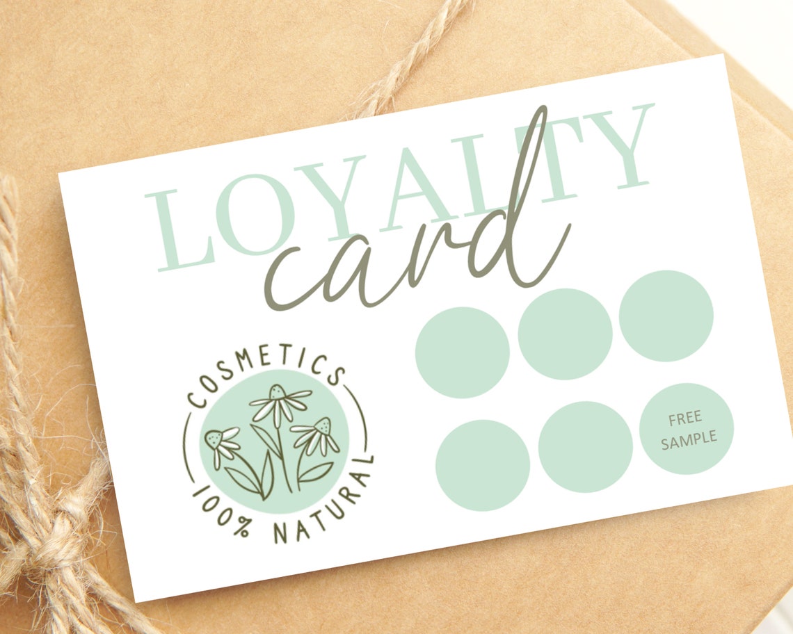 Logo Loyalty Cards for Small Businesses Printed Loyalty - Etsy