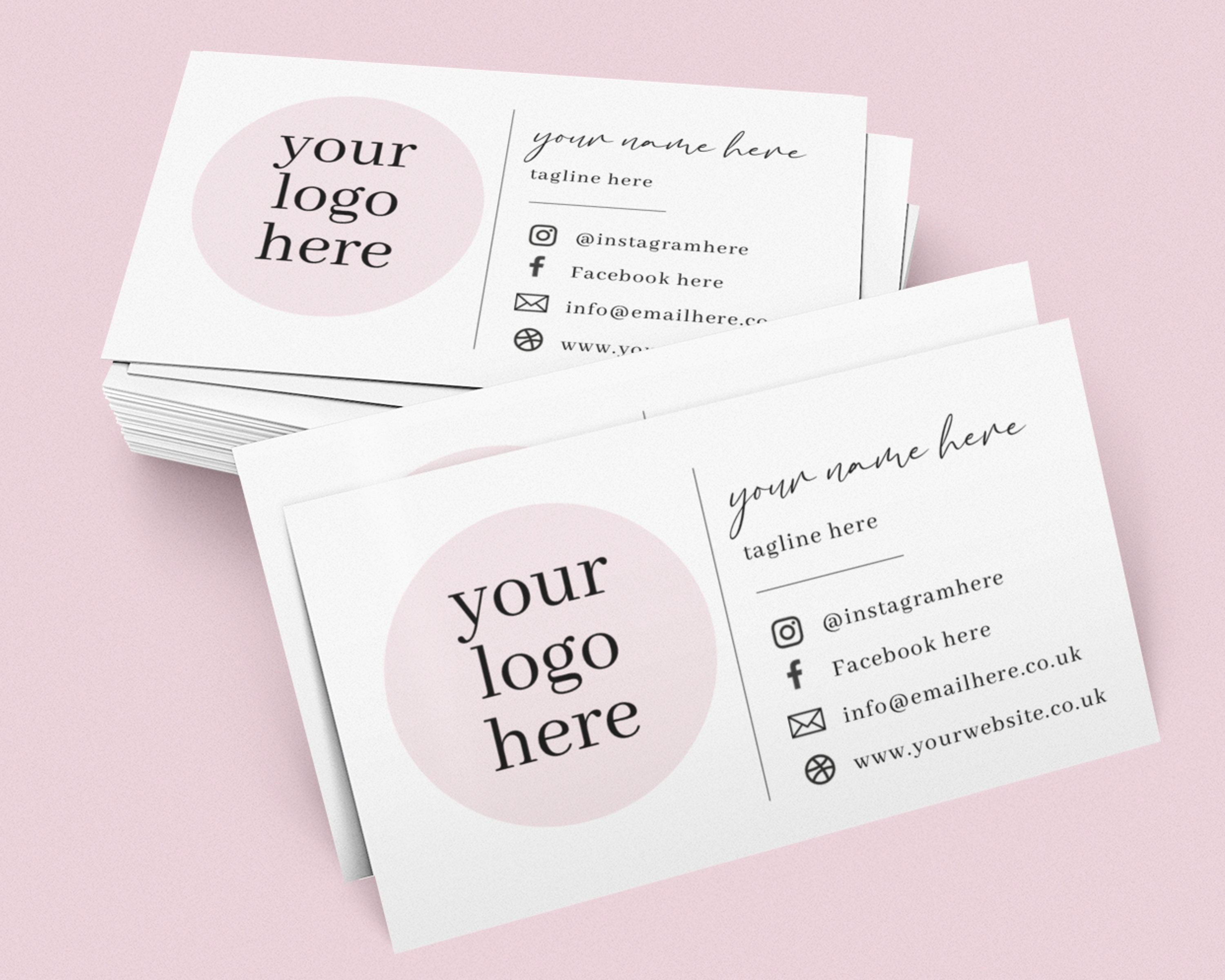 Business Cards Printed and Personalised With Your Business - Etsy UK