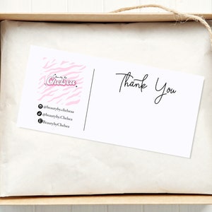 Personalised Business Logo Thank You Compliment Slips, Logo Compliment ...