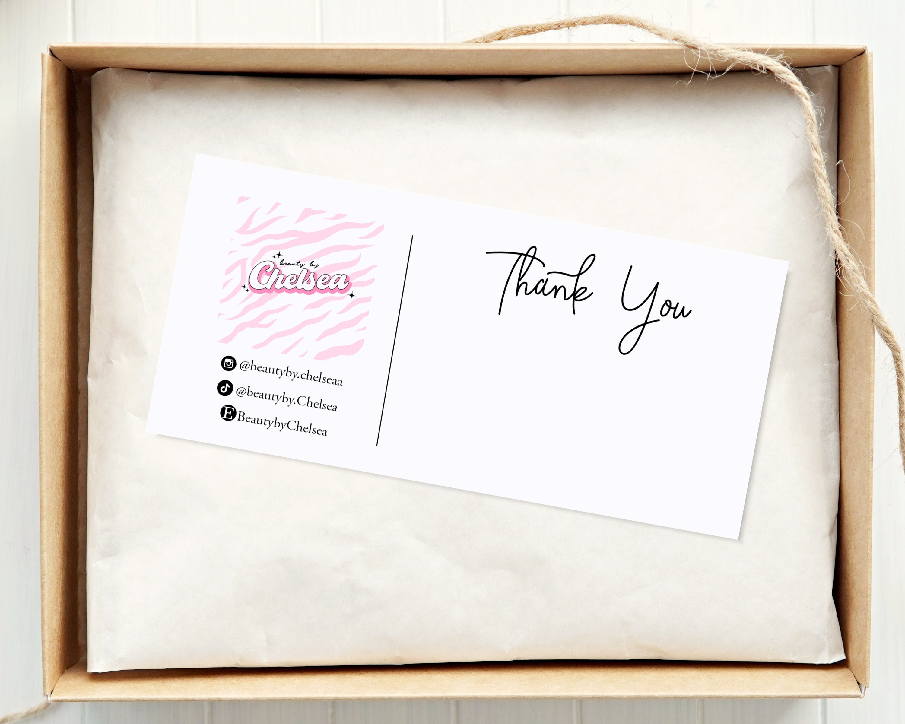 Personalised Business Logo Thank You Compliment Slips Logo - Etsy UK