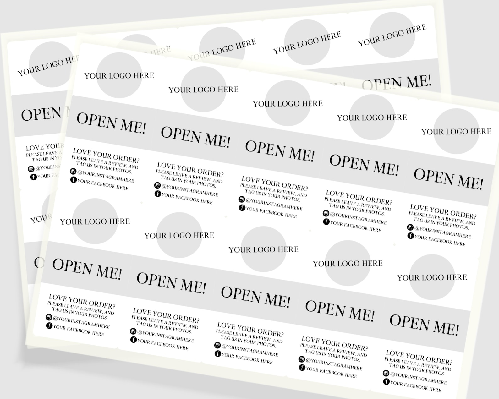 Personalised Box Seal Stickers Logo Parcel Box Seals | Etsy