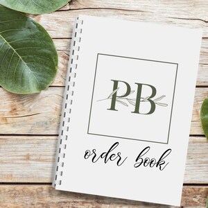 Personalised Business Logo Order Book Business Order Book | Etsy