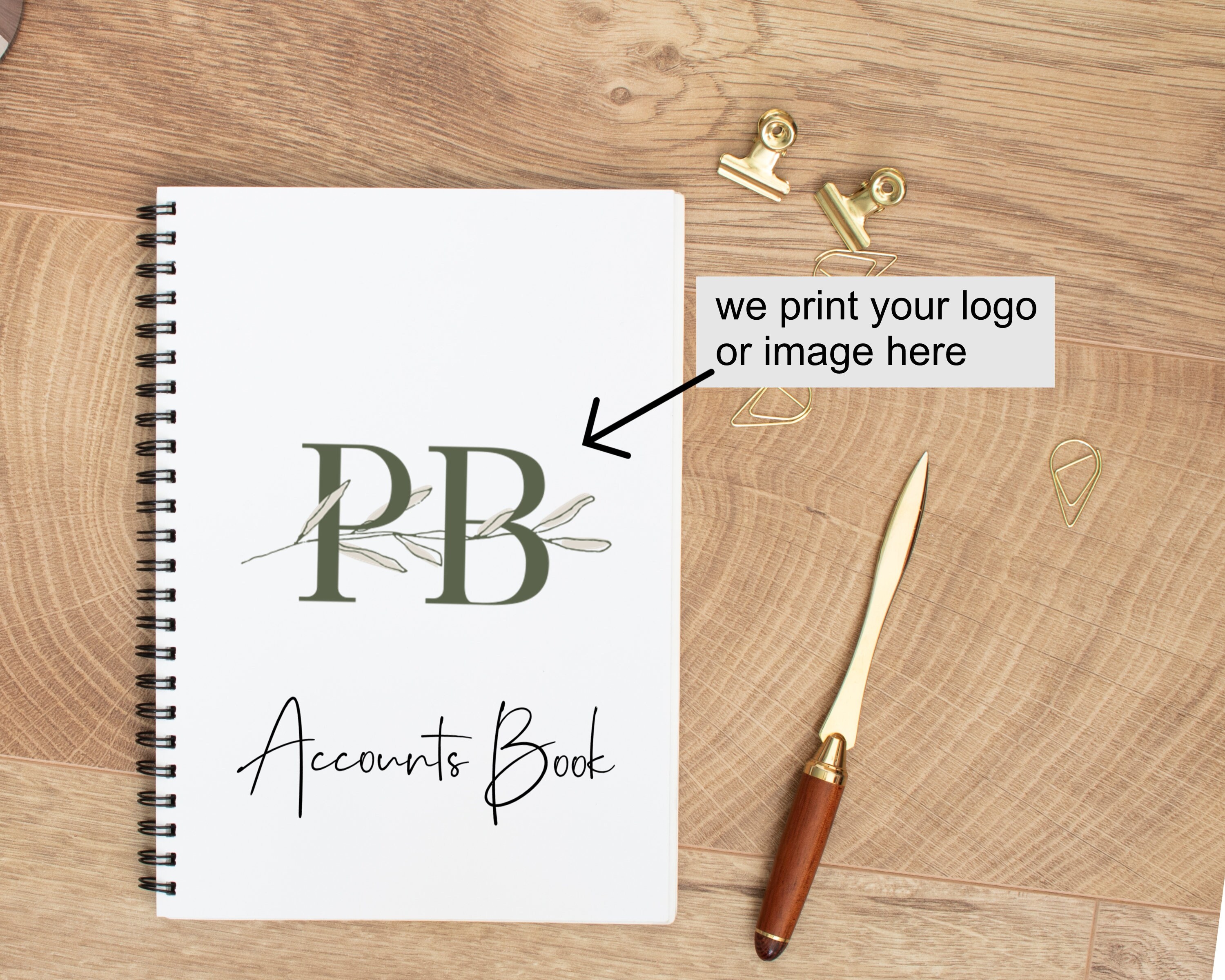 Personalised Logo Business Accounts Book Accounts Tracking - Etsy