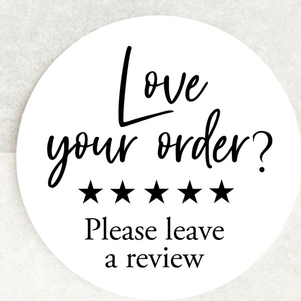 Thank You for Your Order Please Leave a Review - Etsy