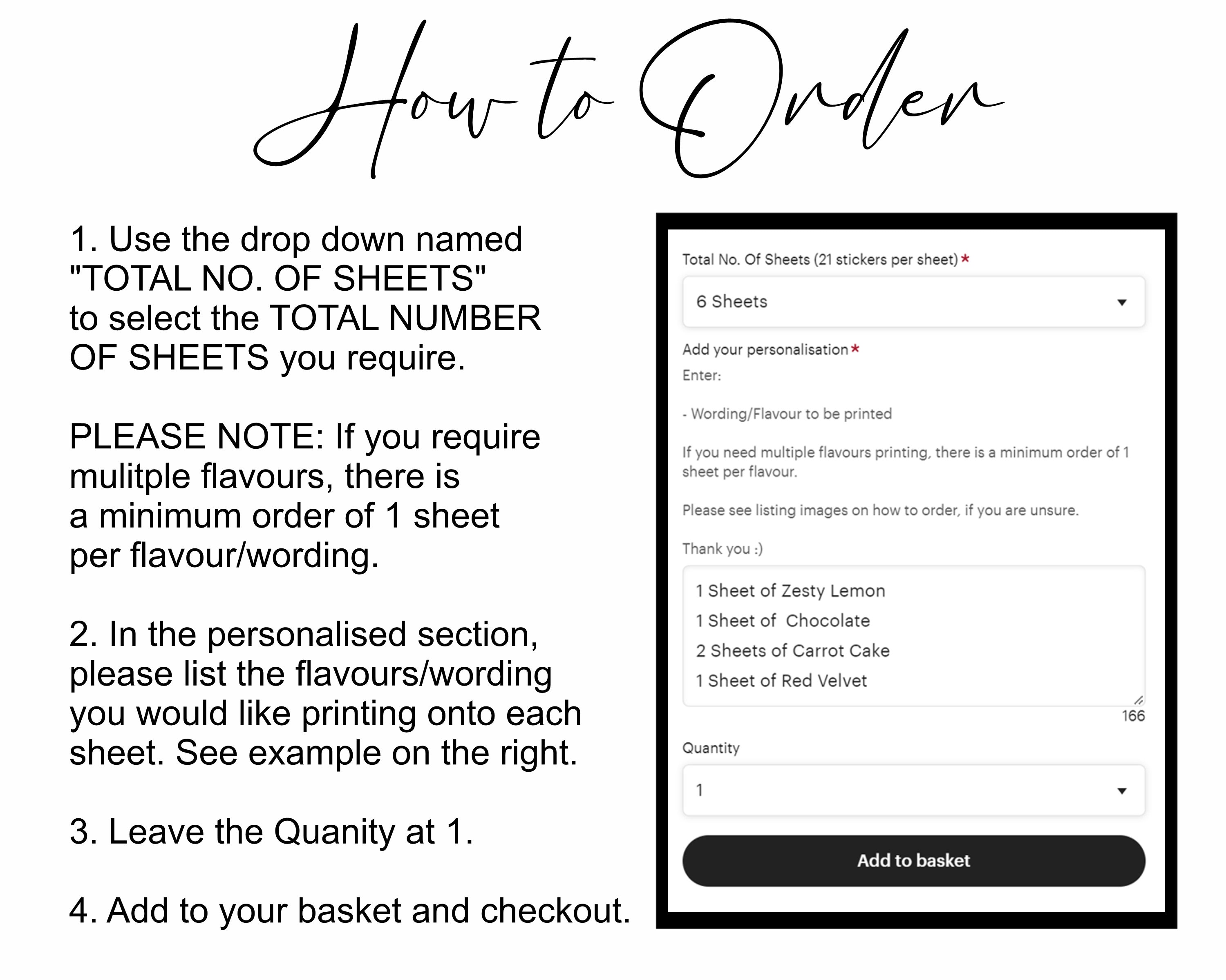 Custom Cake Flavour Stickers Flavour Labels Scent Labels - Etsy