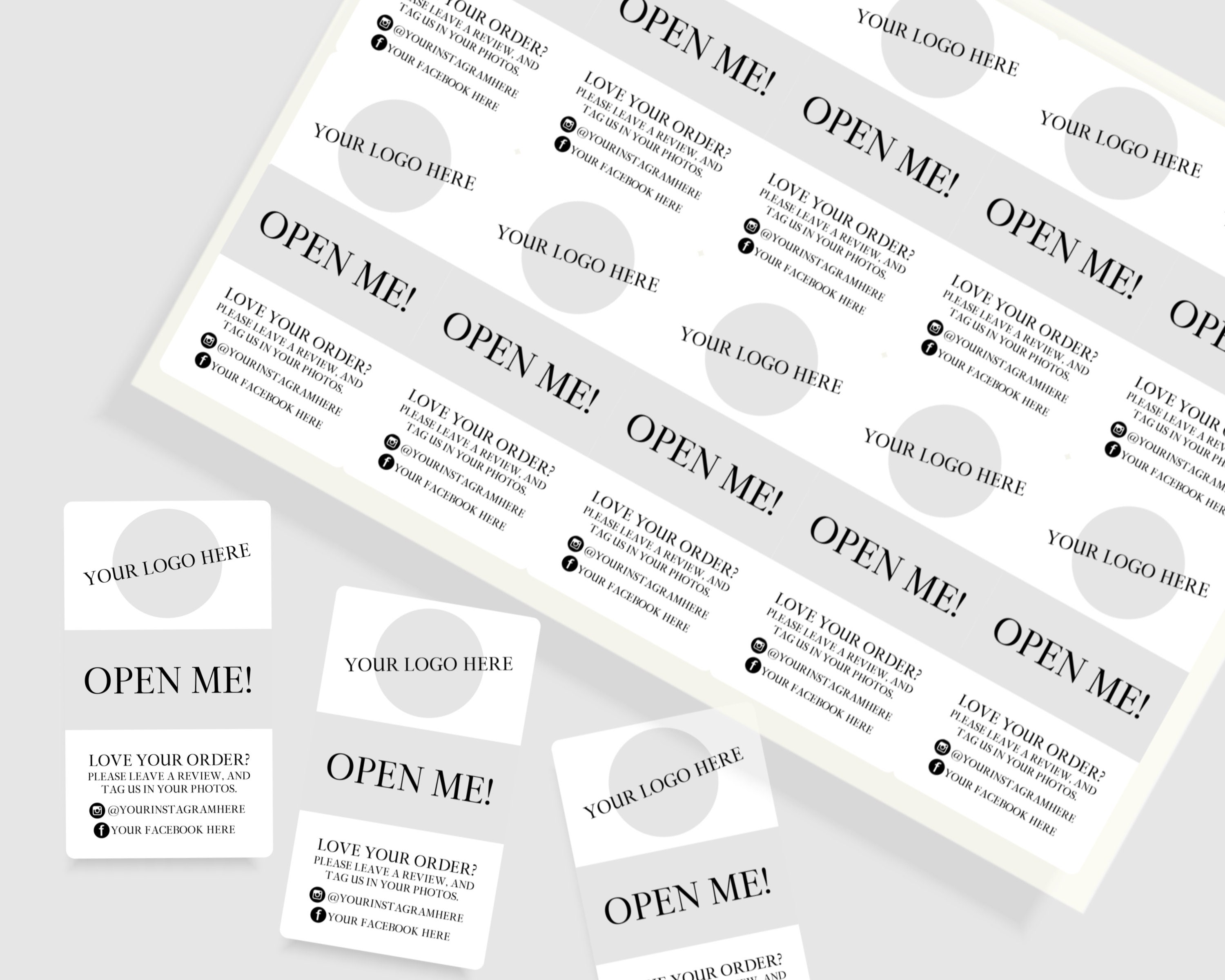 Personalised Box Seal Stickers Logo Parcel Box Seals - Etsy