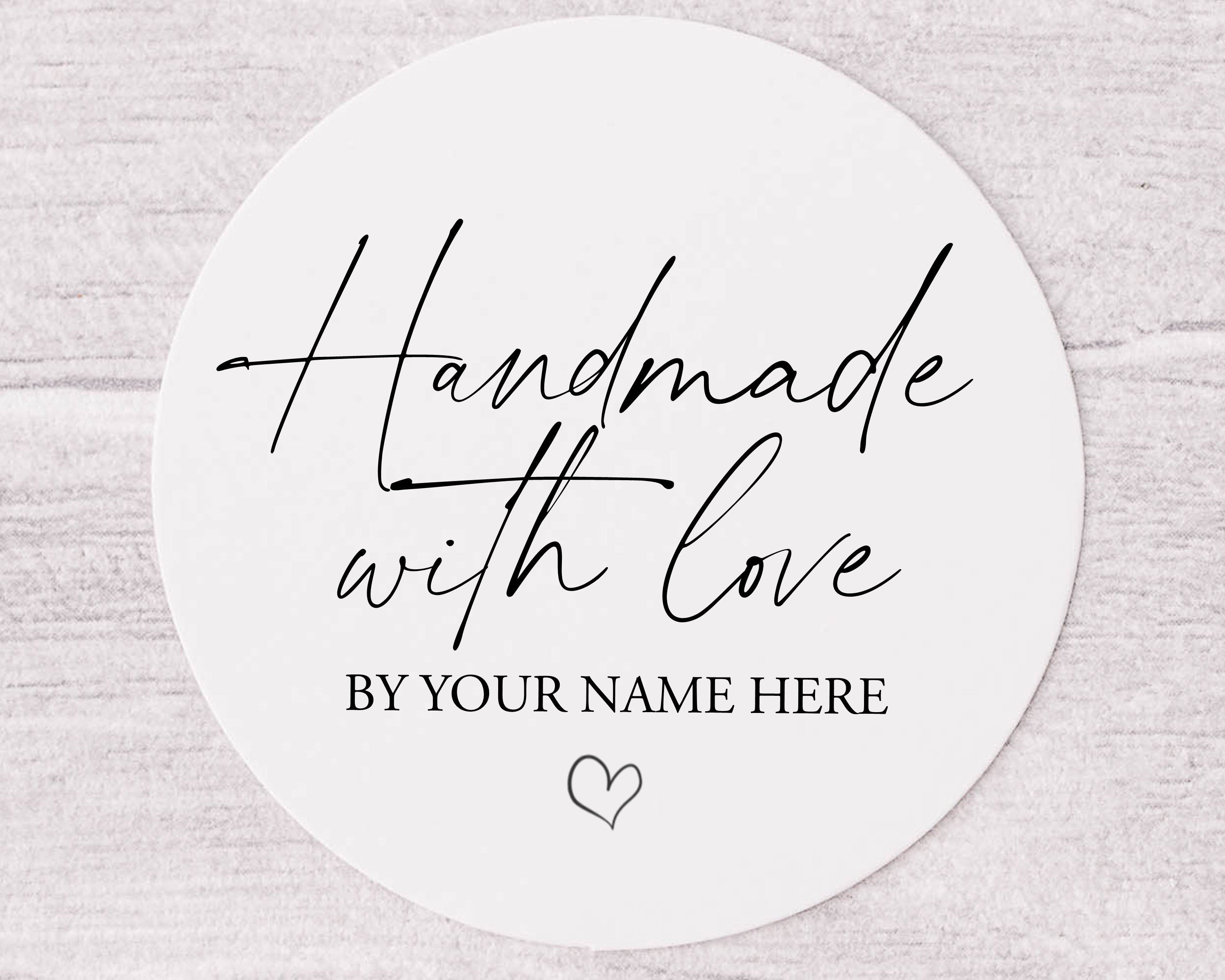 Handmade Business Stickers Personalised Business Name - Etsy