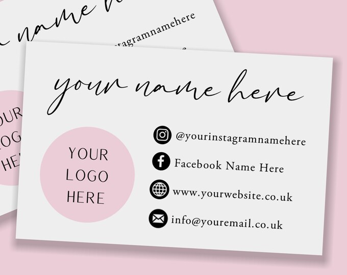 Custom Business Cards, Designed and Printed With Your Business Logo ...