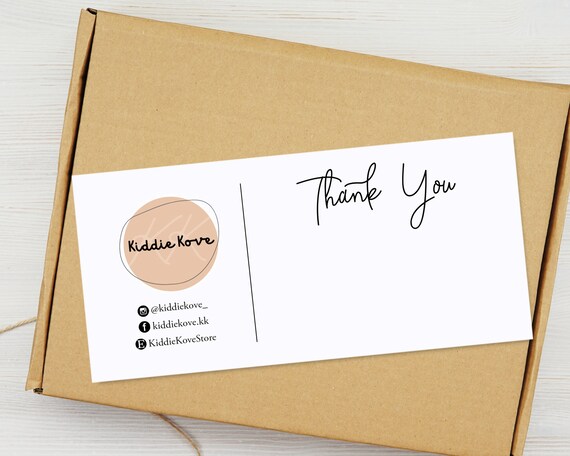 Personalised Business Logo Thank You Compliment Slips Logo - Etsy UK