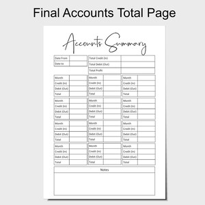 Personalised Kraft Brown Accounts Book - Business Accounts Tracking ...