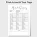 Personalised Kraft Brown Accounts Book - Business Accounts Tracking ...
