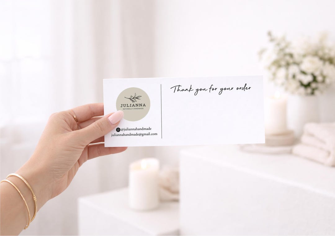 Personalized Business Thank You Compliment Slips, Logo Packaging Slip ...