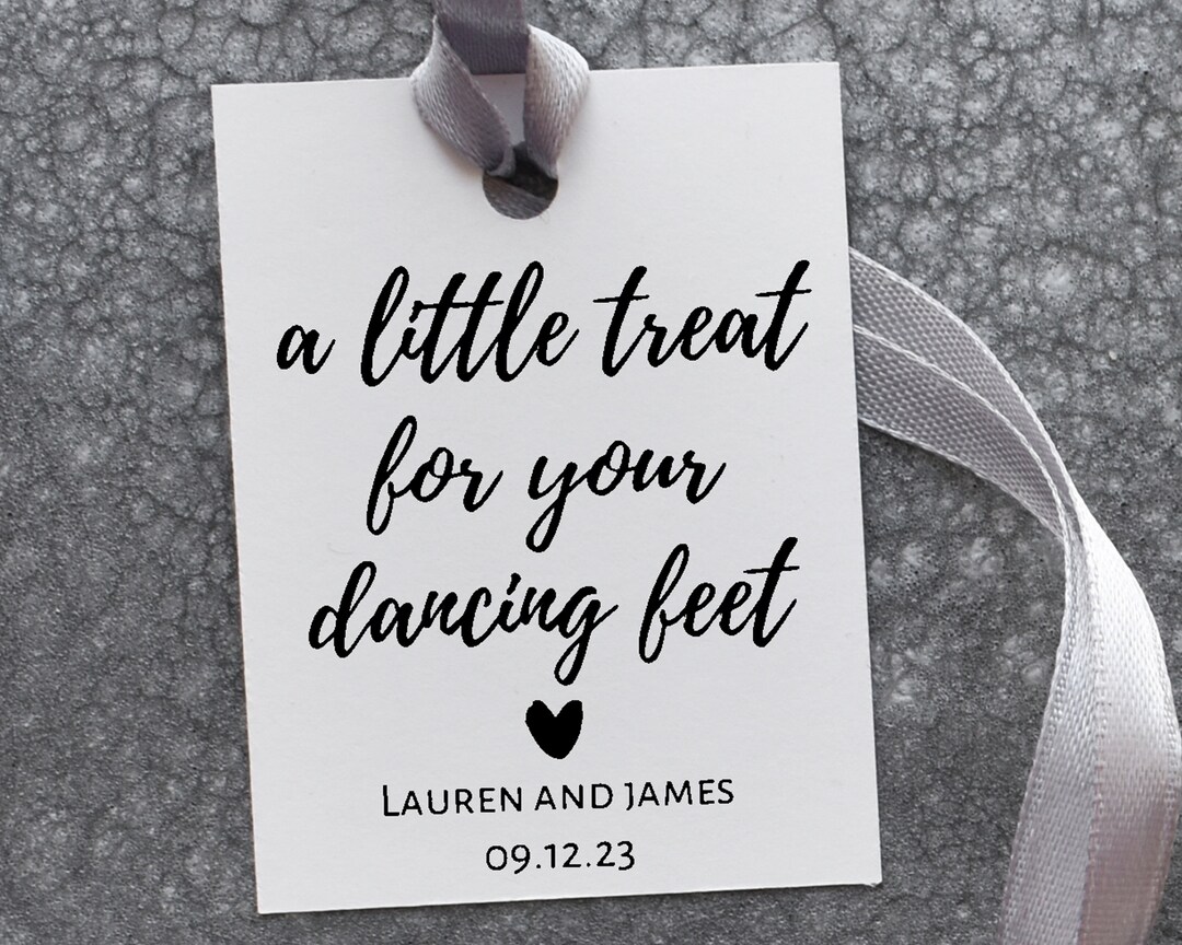 Wedding Flip Flop Tags Wedding Slipper Tags A Little Treat for Your ...