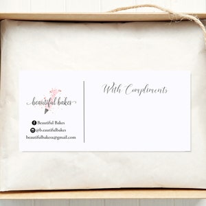 Personalised Business Compliment Slips, Logo Thank You Slips, Custom ...