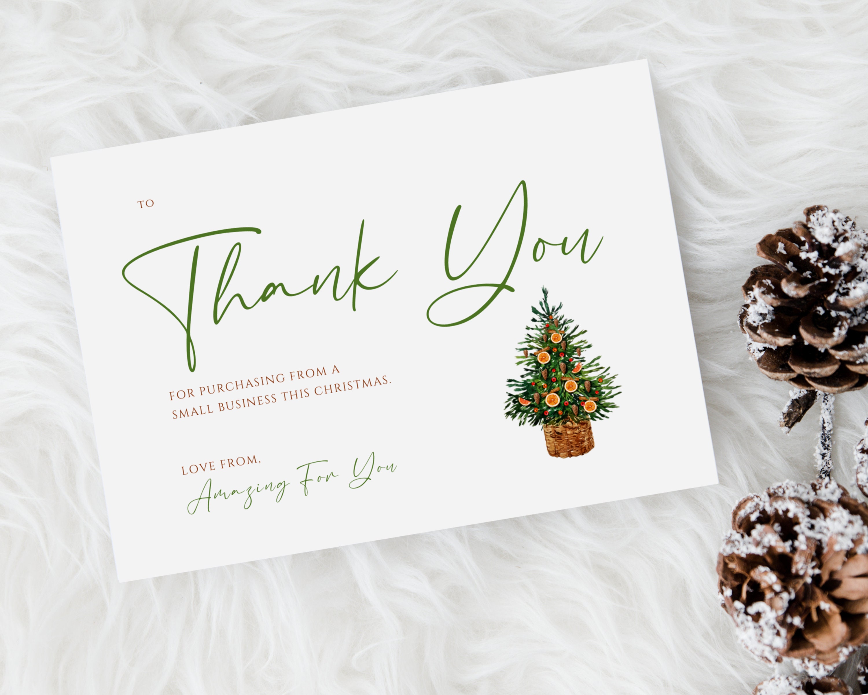 Christmas Business Thank You Cards