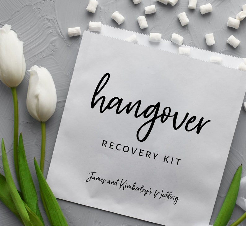 Hangover Recovery Kit Bags Hangovers Kits Hangover Kit Etsy