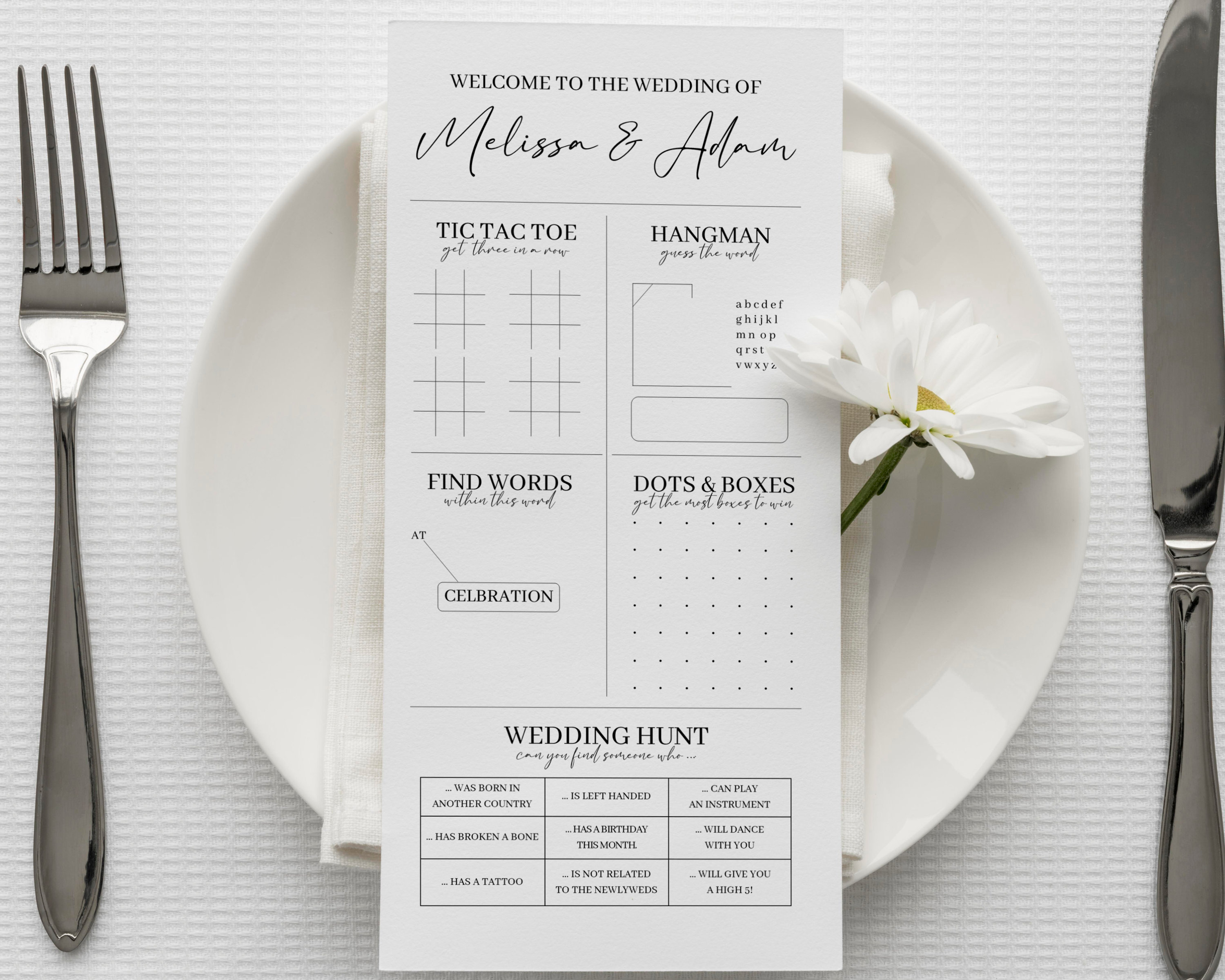 Kid's Wedding Activity Game Cards Personalised Childrens - Etsy UK