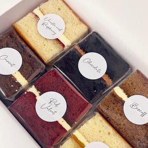Custom Cake Flavour Stickers - Bakery Labels (37mm Circle) - Etsy