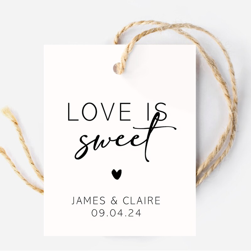 Love is Sweet Tags - Etsy