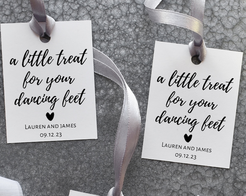 Wedding Flip Flop Tags Wedding Slipper Tags A Little Treat - Etsy