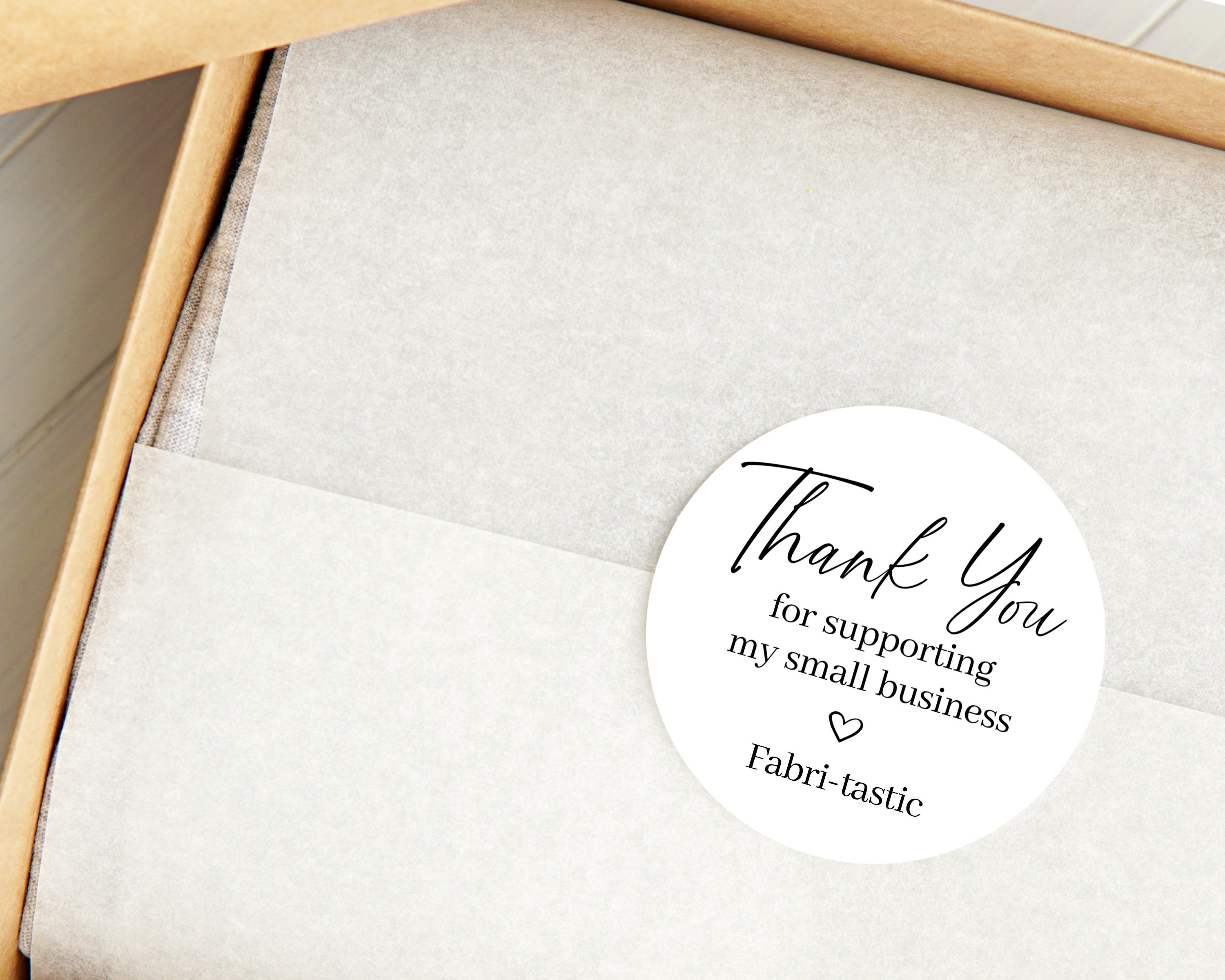 Custom Thank You Stickers - Personalized Small Business Packaging ...
