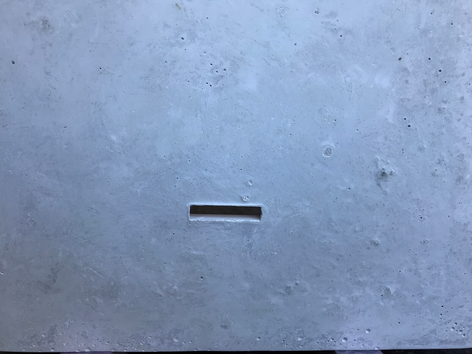 Small Charcoal Concrete Slot Drain Ramp Sink Bathroom Vessel | Etsy