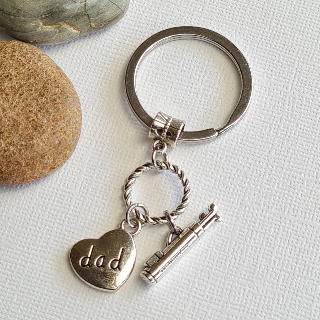 Dad Keyring Golfer Gift Dad Golf Keychain Gift for Him - Etsy