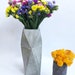 Geometric Concrete Vase: Handmade Cement Home Decor (15cm) - Etsy