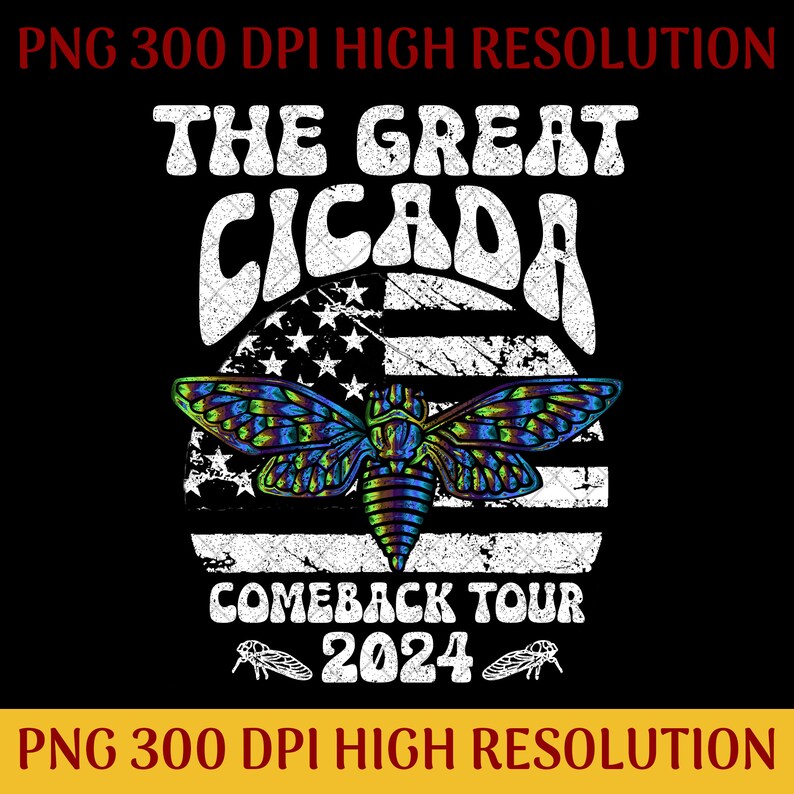 The Great Cicada Come Back Tour 2024 PNG, Cicada Invasion 2024 Descarga ...