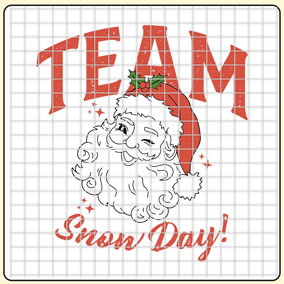 Funny Santa Team Snow Day Xmas PNG, Teacher Christmas Digital Download ...