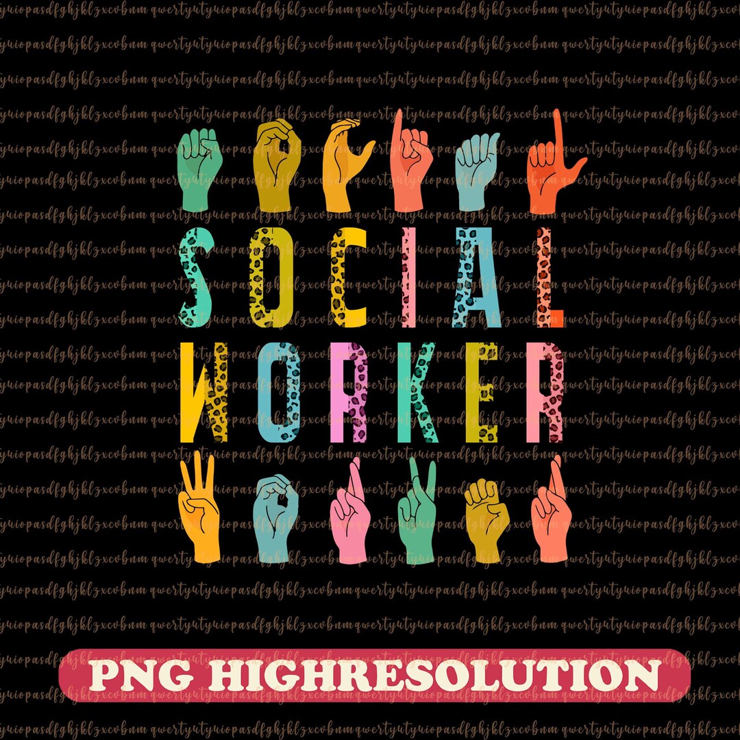 ASL Social Worker PNG, American Sign Language Digital Download, Social ...
