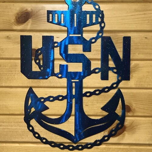 US Navy Custom Anchor Metal Sign/wall Hanging | Etsy