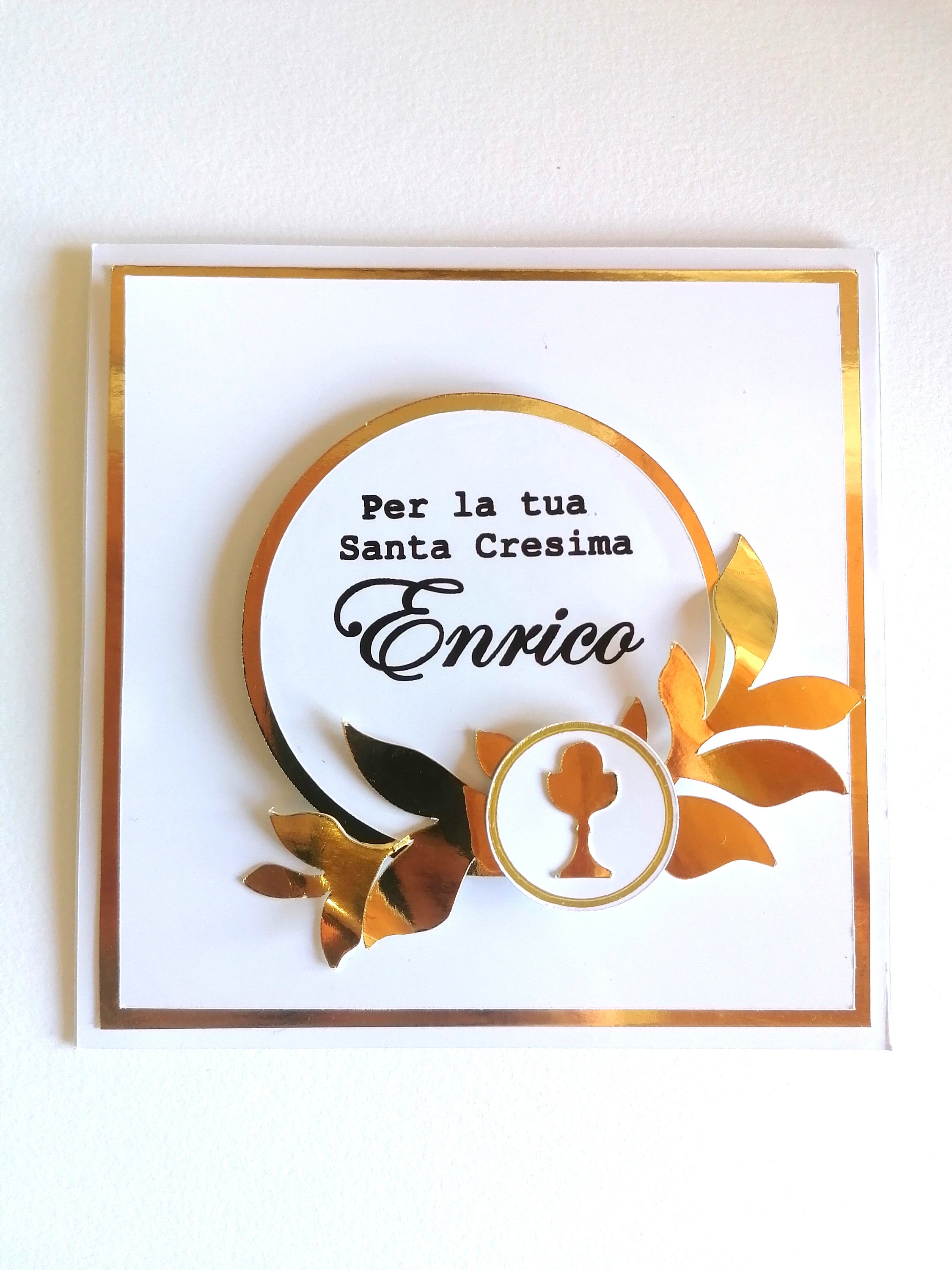 Personalized Holy Confirmation Card, Confirmation Greetings, Communion ...