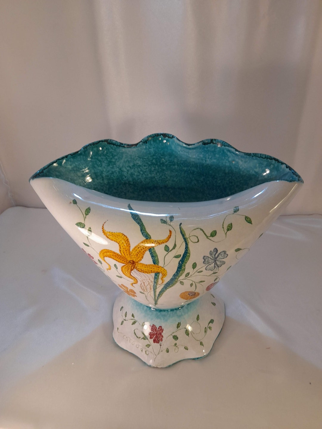 Large Shell-shaped Vase Ceramic - Etsy