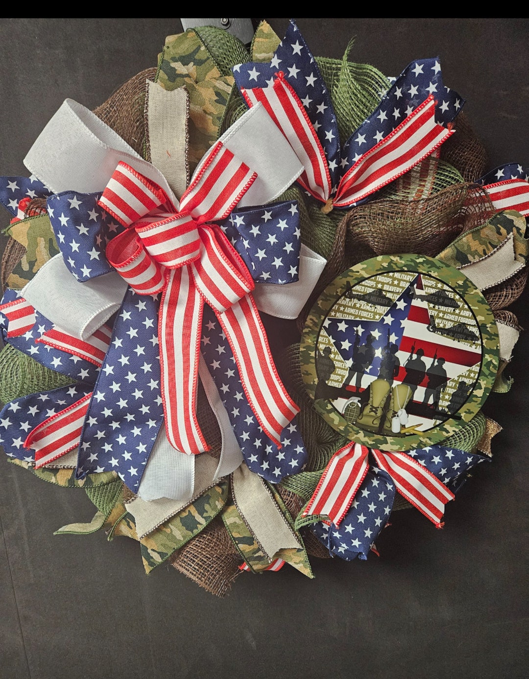 Armed Forces Wreath - Etsy