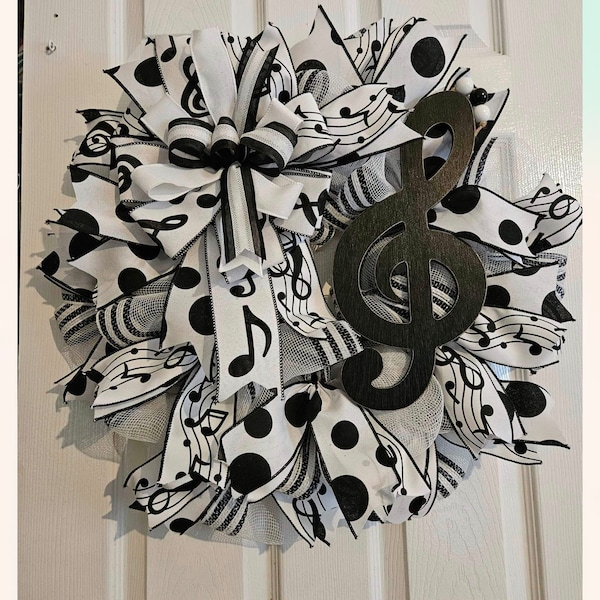 Musical Notes Wreath - Etsy