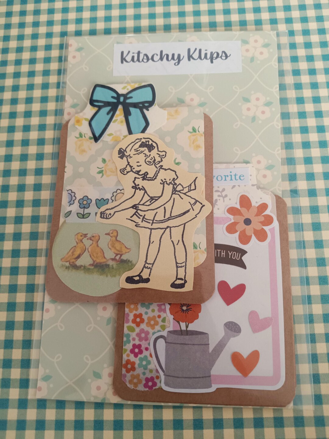 2 Hidden Paper Clips. Retro Kitschy Junk Journal Supplies ...