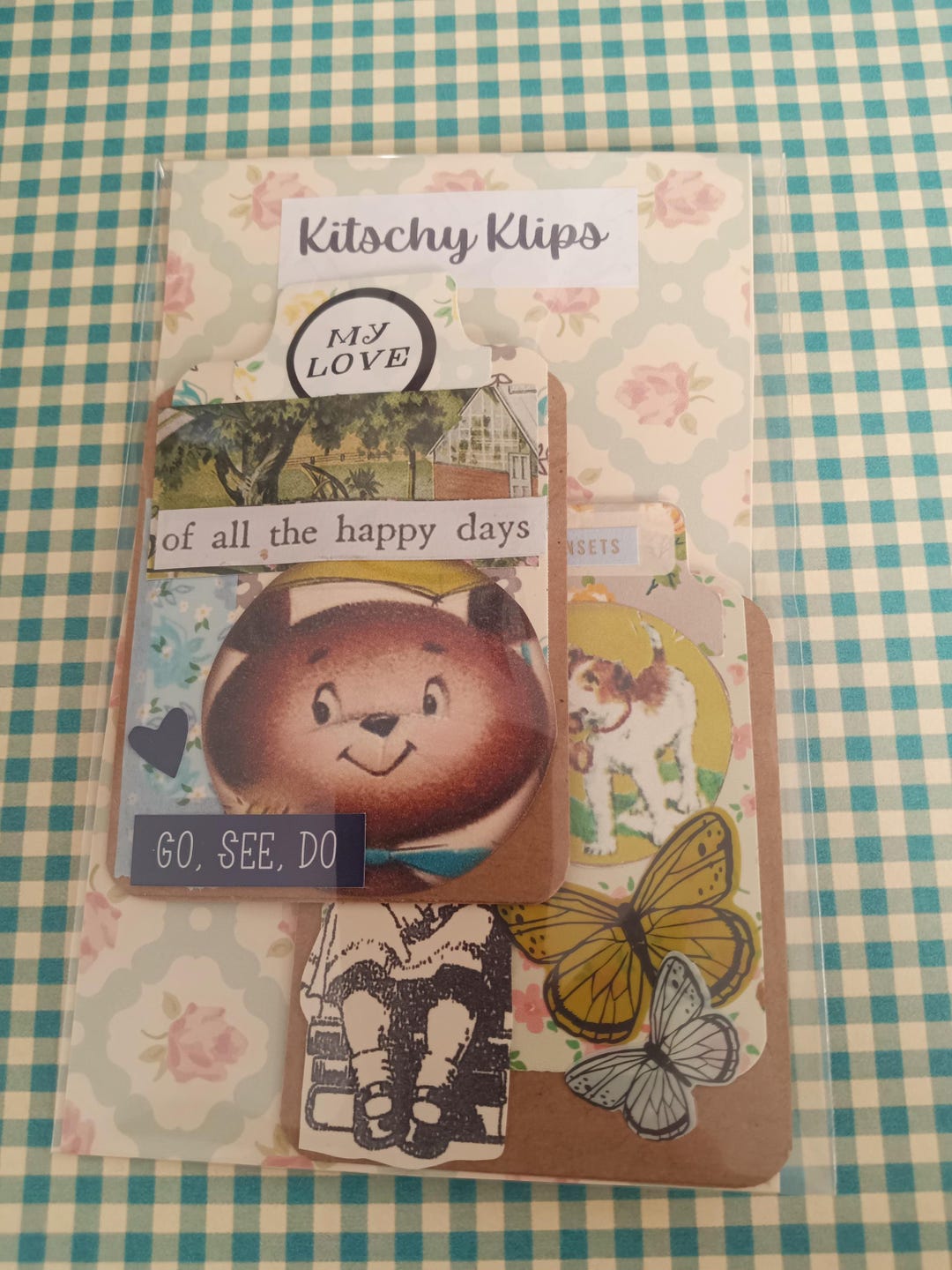 2 Hidden Paper Clips. Retro Kitschy Junk Journal Supplies ...