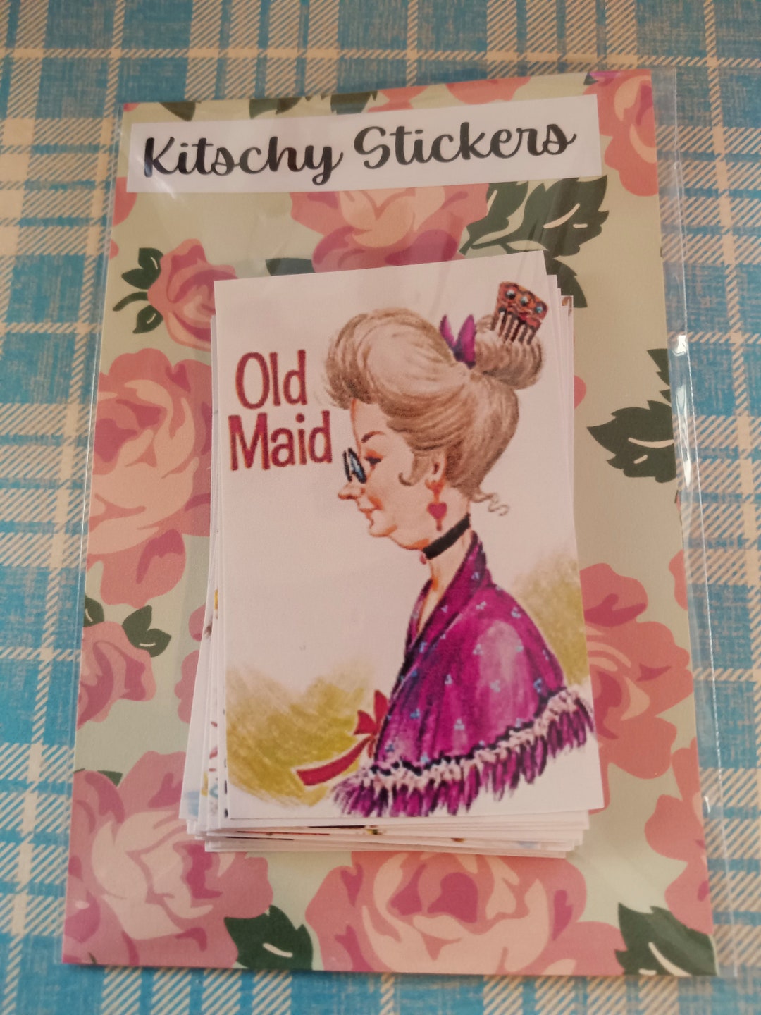 Stickers. Vintage Whitman Old Maid Stickers. Set of 24 Stickers. Junk ...