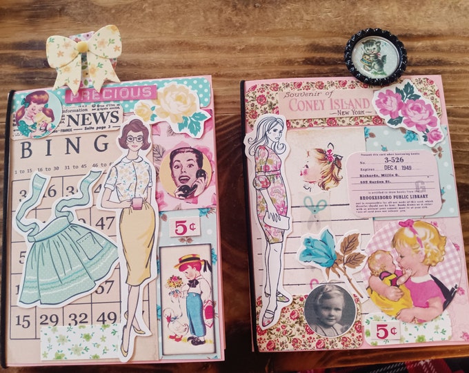 4 Piece Set. Journal Inserts With Journal Clips. Junk Journal Supplies ...