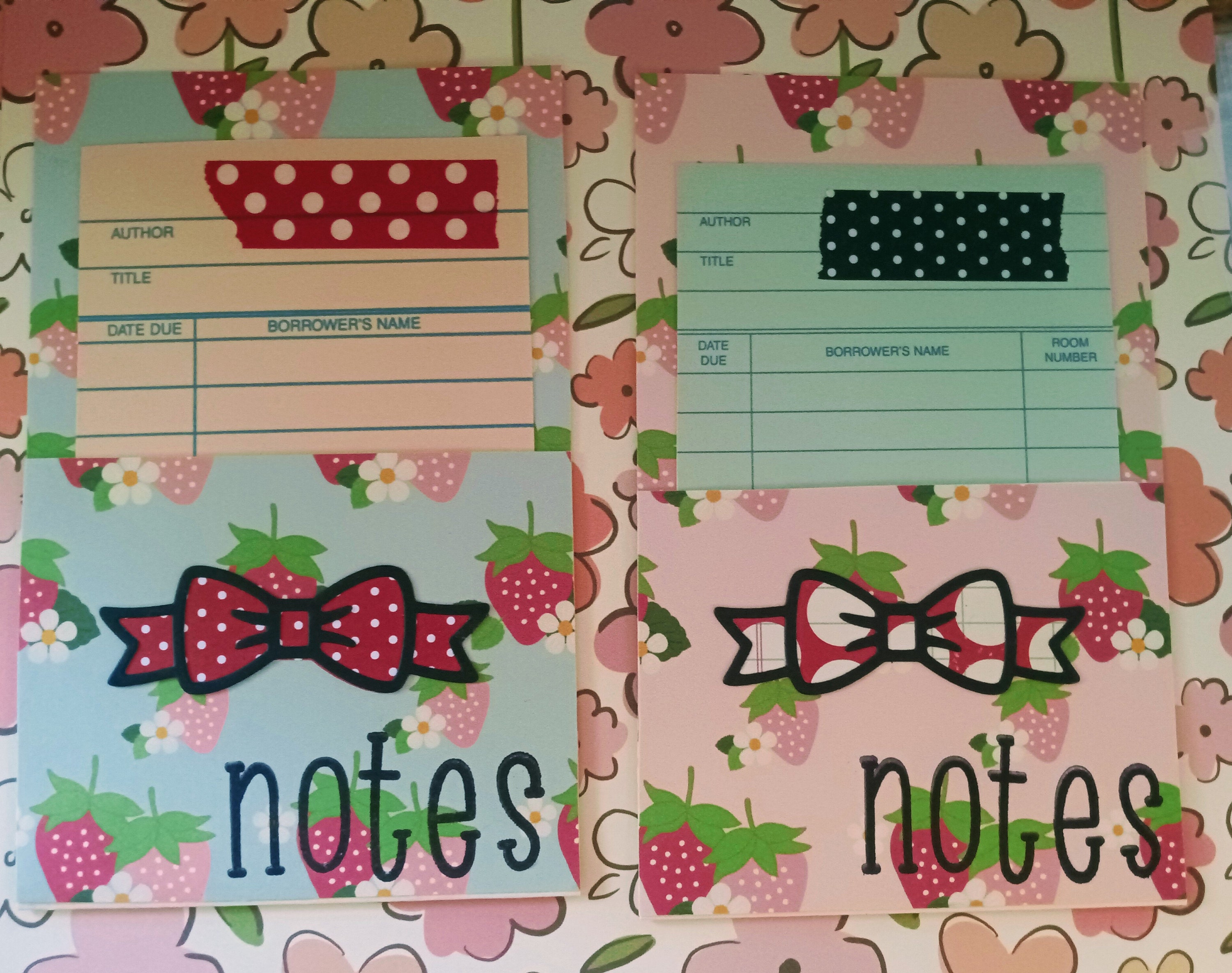 2 Library Pockets and Library Cards. Vintage Junk Journal Supplies. Set ...